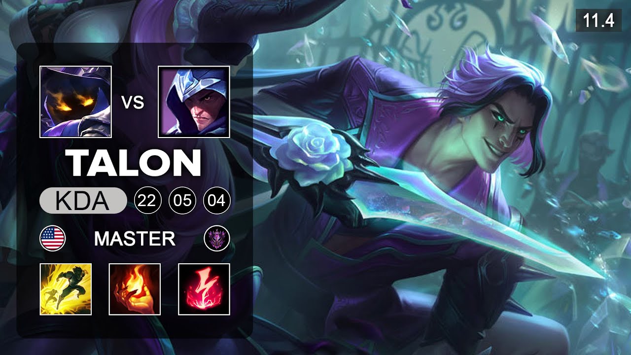 Yamikaze Talon Mid vs Veigar - NA Master Patch 11.4 - YouTube