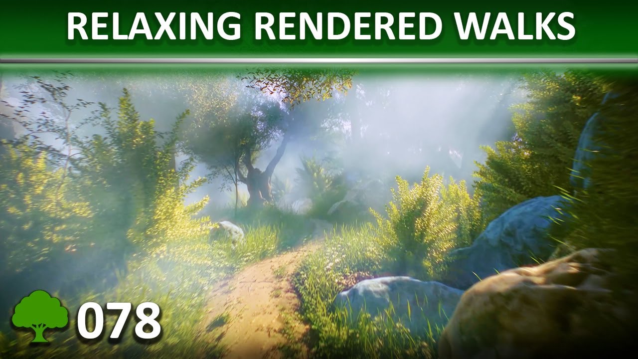 Relaxing rendered walk 078 - YouTube