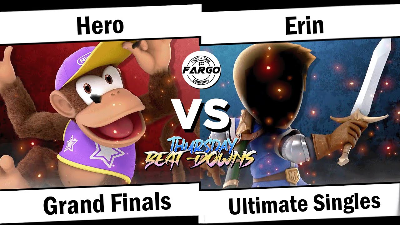 TBD 26 Grand Finals - Hero (Diddy Kong) Vs. Erin (Mii Swordfighter/R.O ...