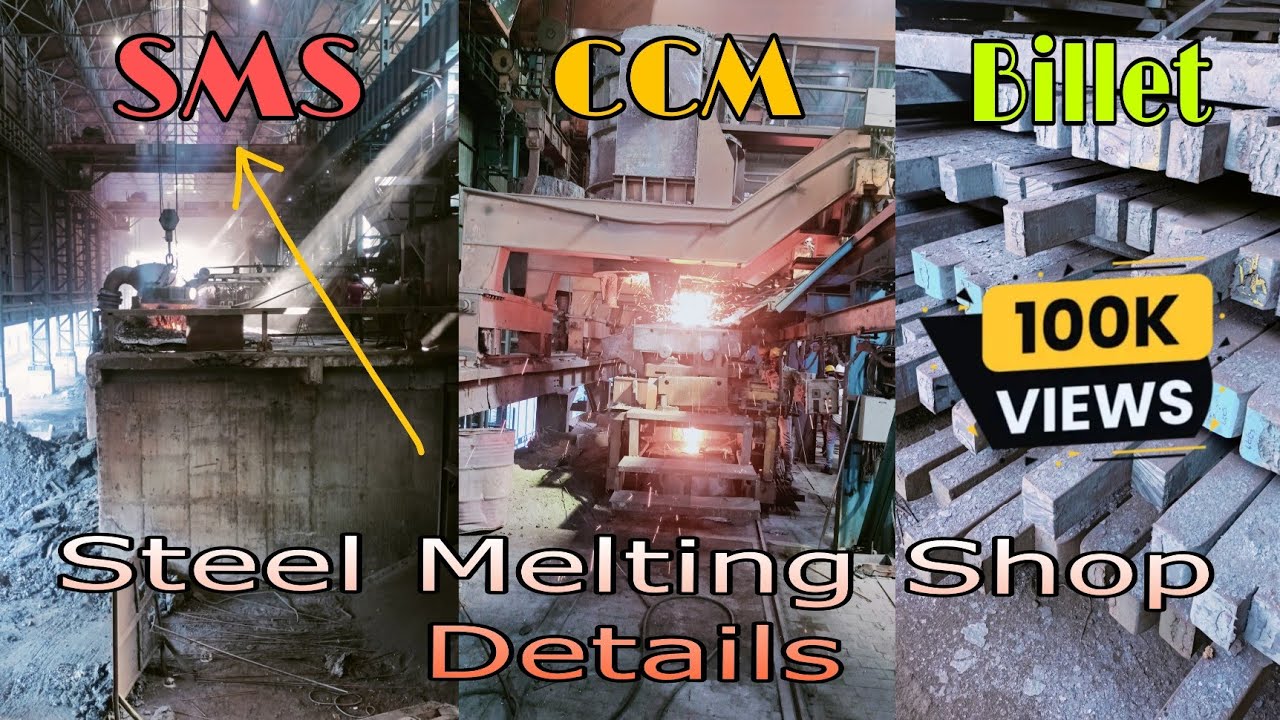 लोहा कैसे पिघलाया जाता है । SMS - Steel Melting Shop full Prosess #sms ...