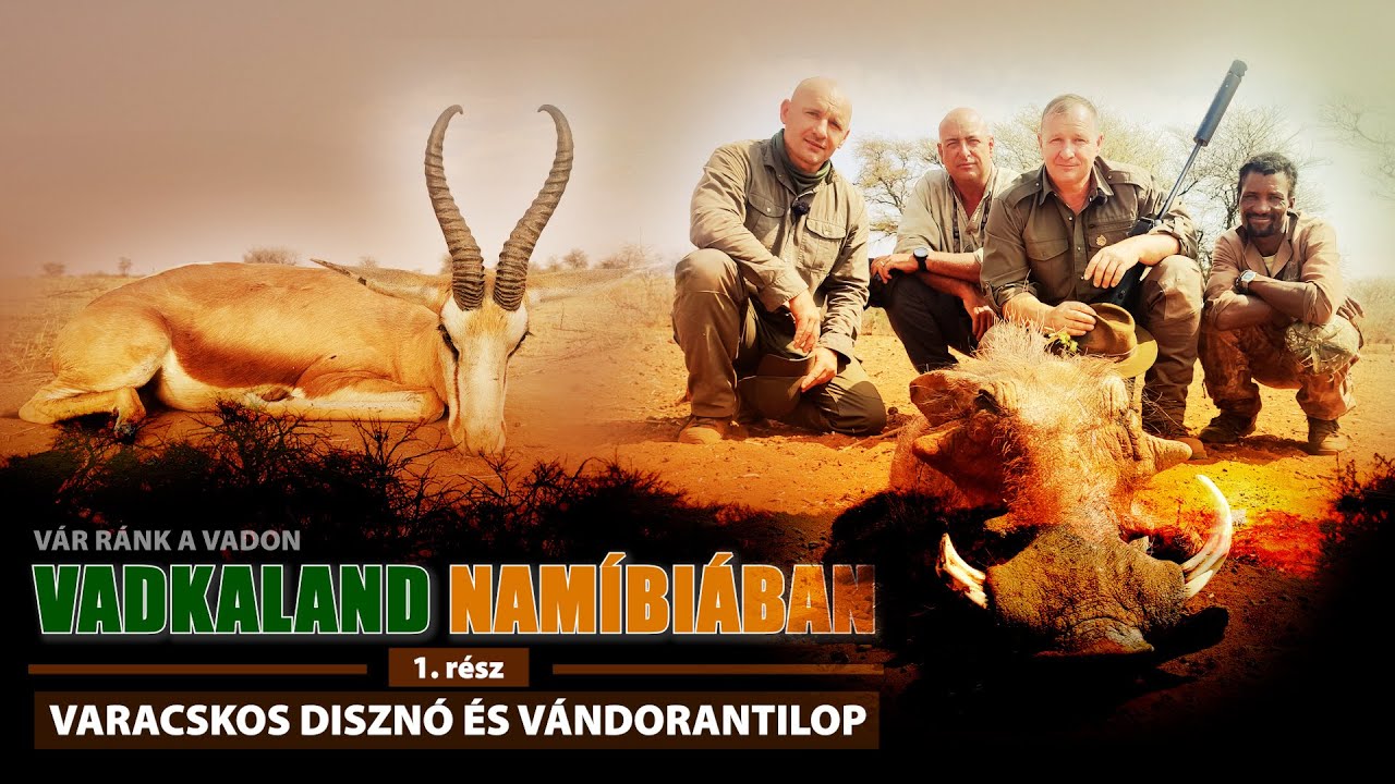Vadkaland NAMÍBIÁBAN (22/1.rész) - VARACSKOS DISZNÓ ÉS VÁNDORANTILOP ...