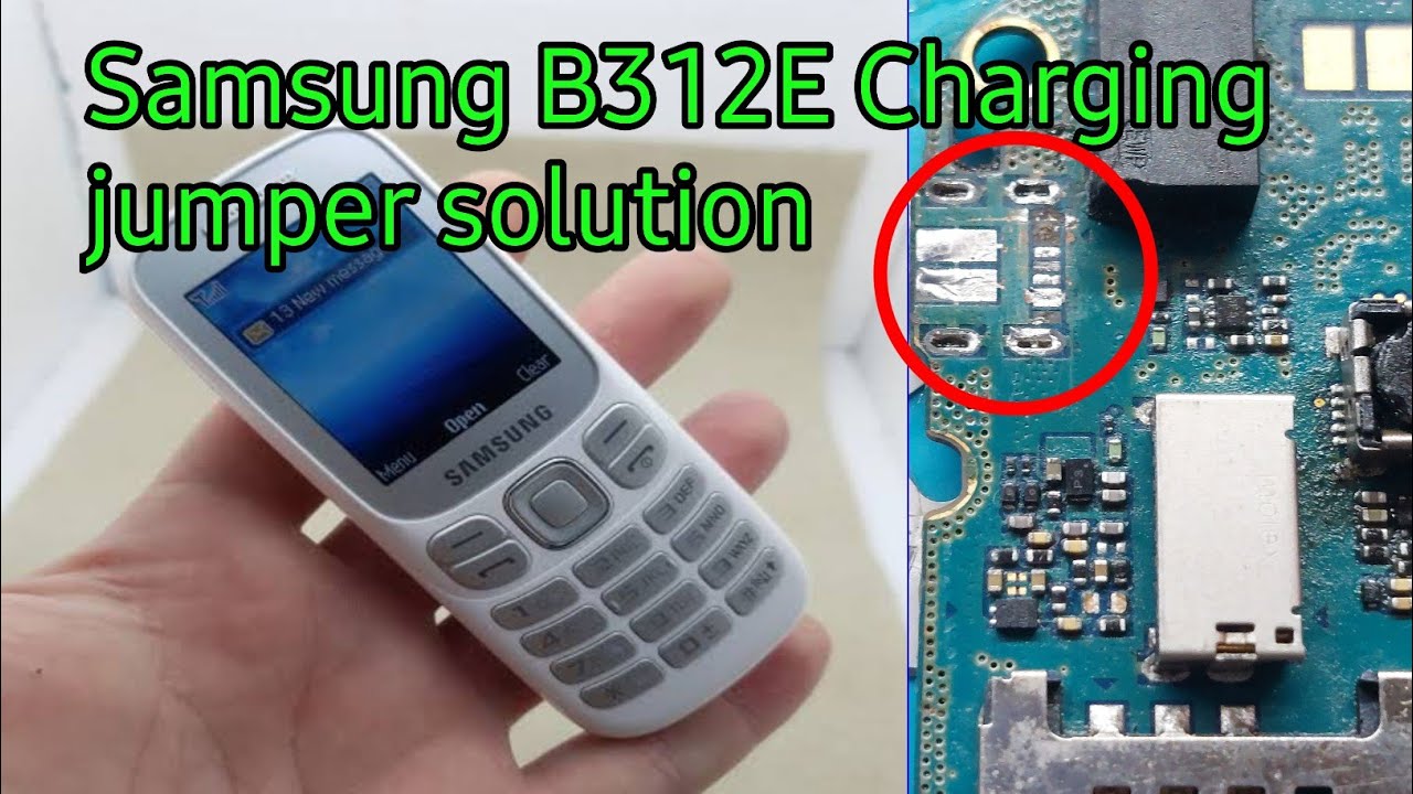 Samsung B312E Charging jumper solution|Samsung b313 charging - YouTube
