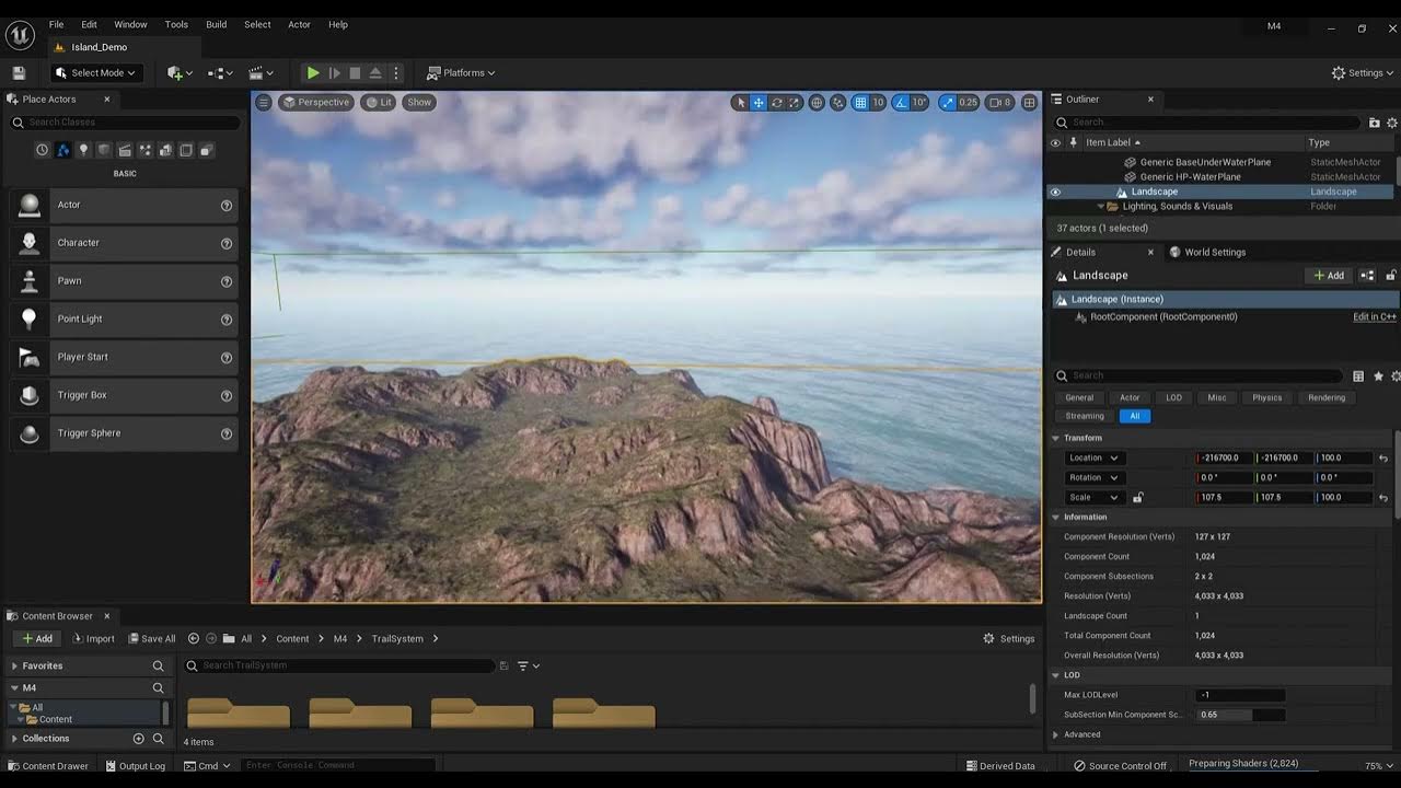 Magic Map Material & Maker M4 005 Terrain Biome Preset 1 Island - YouTube
