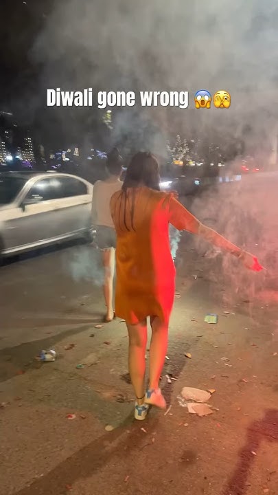 Diwali gone wrong! Crackers burst! #diwali #oops #gonewrong #viral #2023 #crackers #fireworks ...