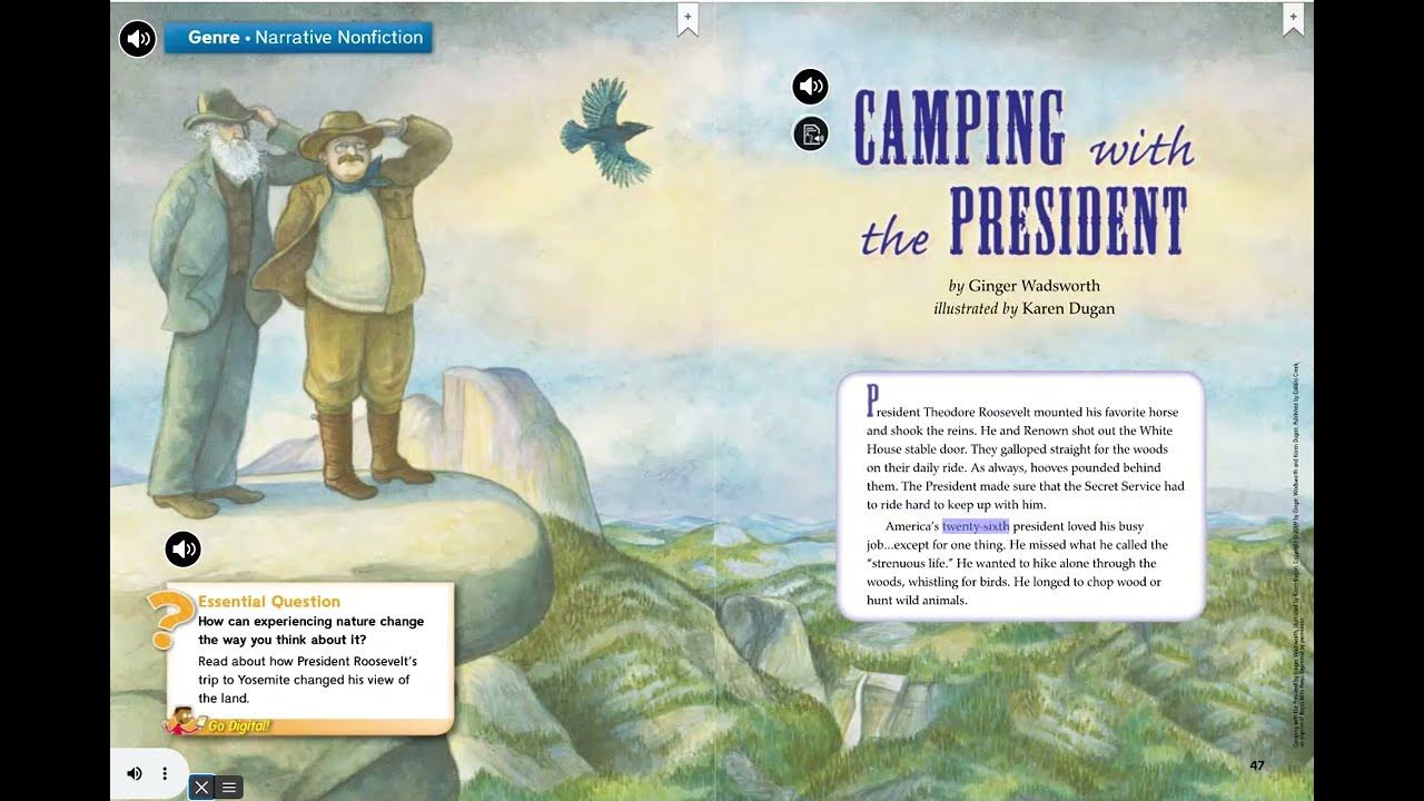 Wonders Grade 5 Camping with the President - YouTube