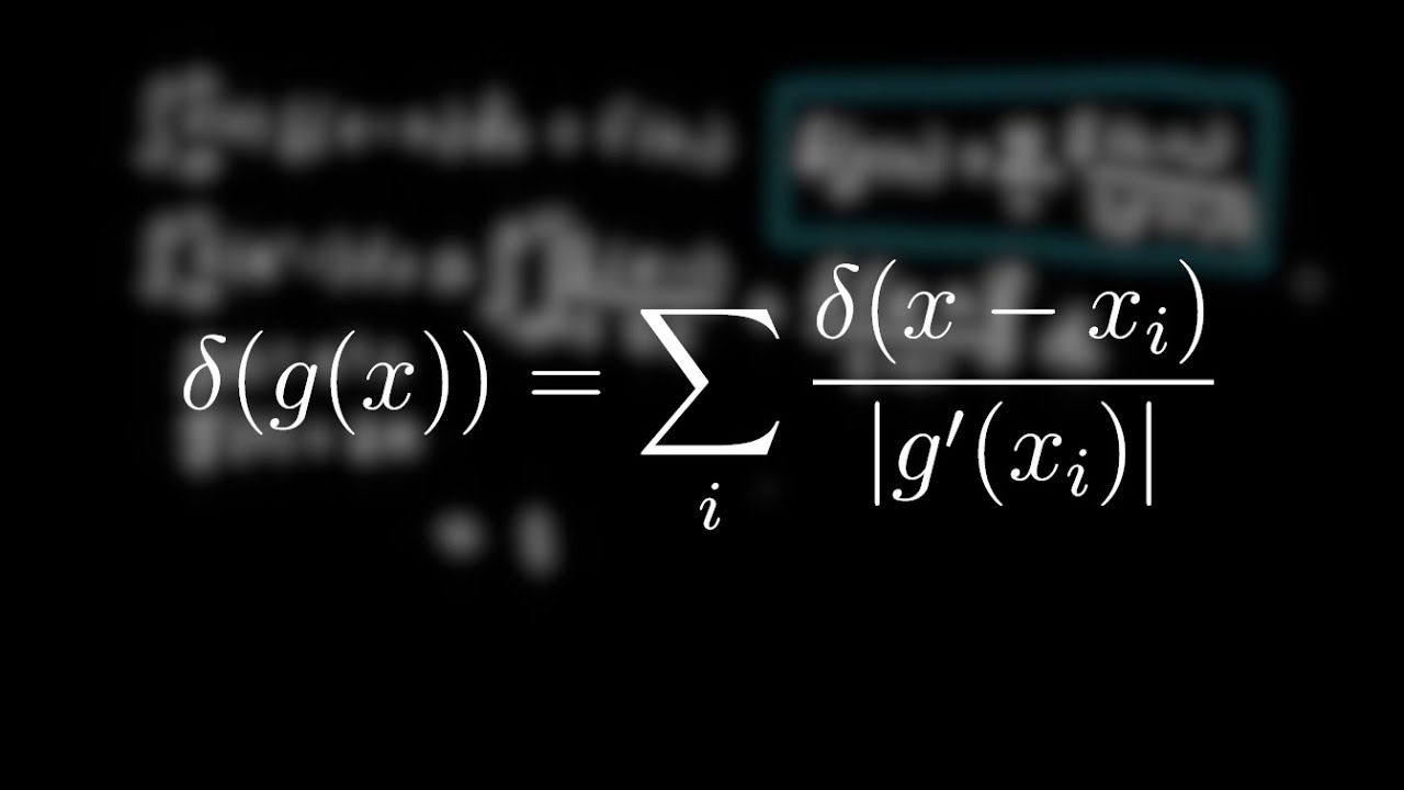 Important Dirac Delta Function Property - YouTube