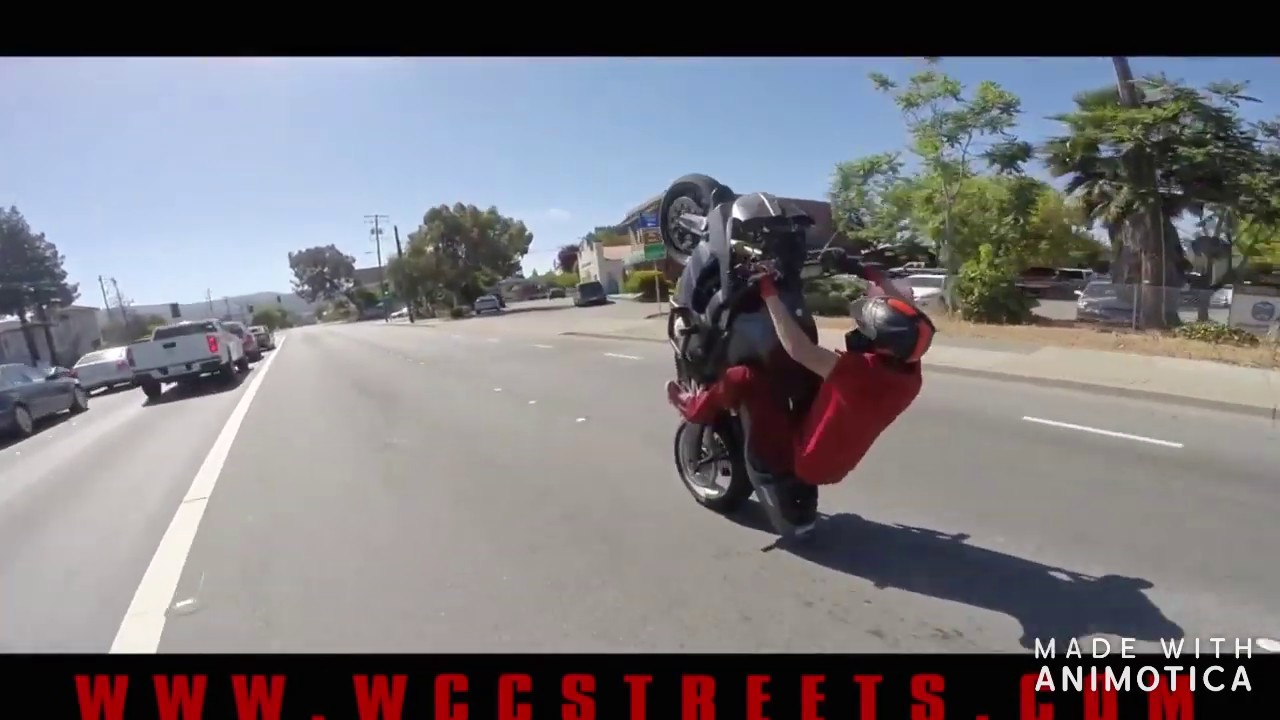 WHEELIE IN FRONT OF COPS!!!!(GONE RIGHT) - YouTube