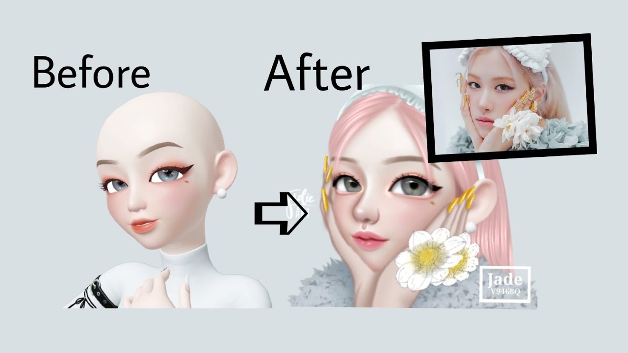 Rose blackpink edit | ZEPETO edit | IBISPAINT X - YouTube