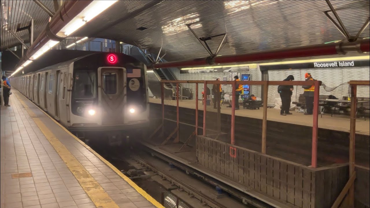 MTA Special: R160A (S) Shuttle Train (Via (F) Line) Stopping At ...