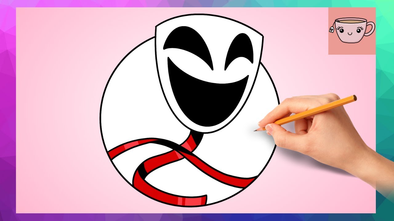 How To Draw Gangle's Door Icon from The Amazing Digital Circus | Cute ...