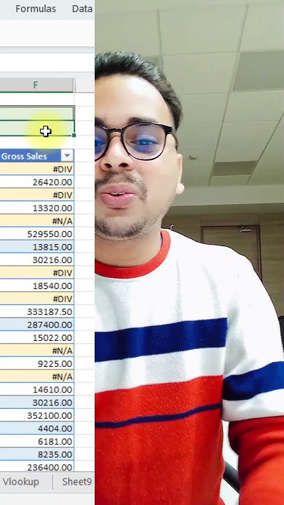 AGGREGATE Function in Excel - (Ignore Error Formula) #shorts #shortsfeed - YouTube