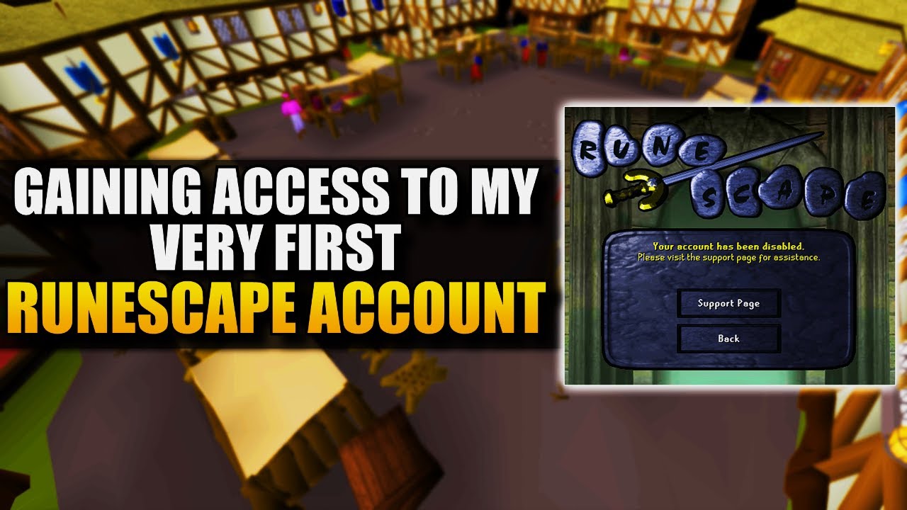 Gaining Access To My First Ever RuneScape Account... - YouTube