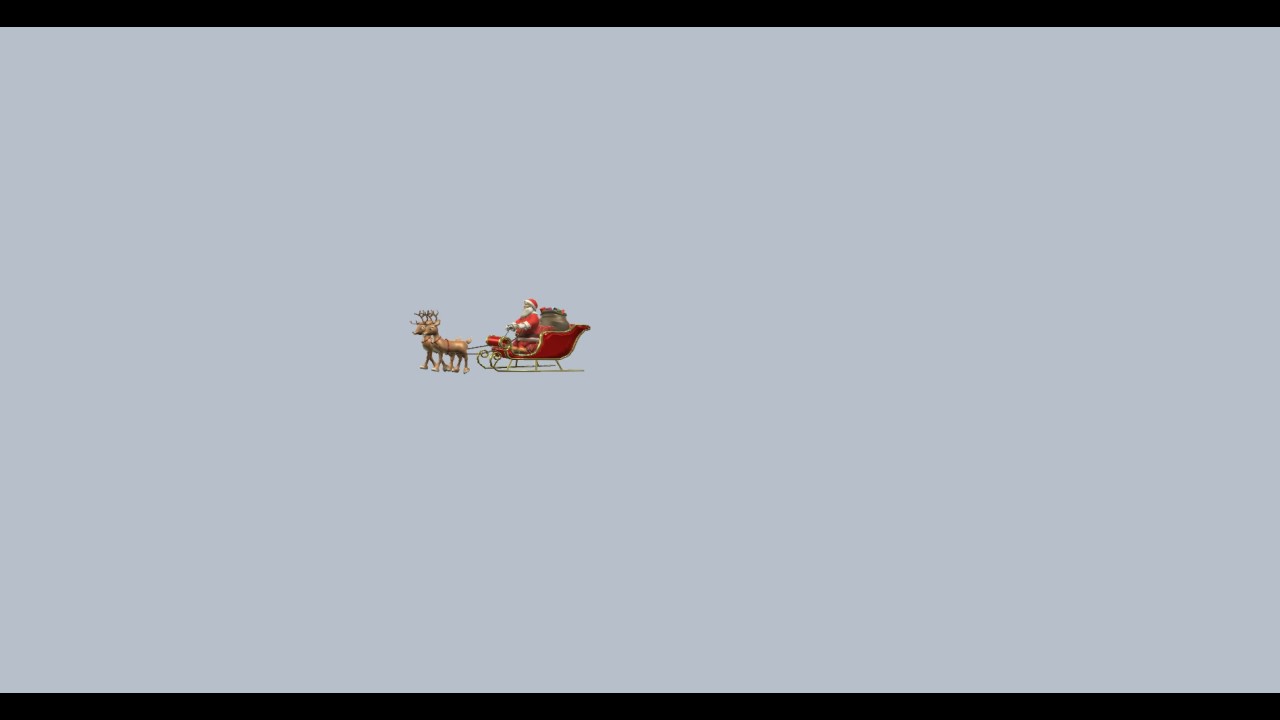 Animated Santa Sleigh - YouTube