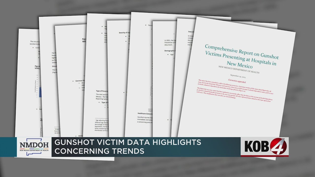 NMDOH releases new report on gunshot victim data across New Mexico ...
