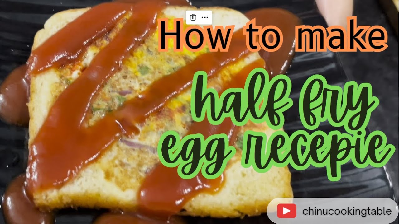 हाफ फ्राई ऑमलेट बनाने का बेस्ट तरीका | how to make Half Fry | Half Fry ...