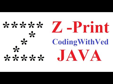 Z print in star pattern|| A TO Z Print in pattern || CodingWithved ...