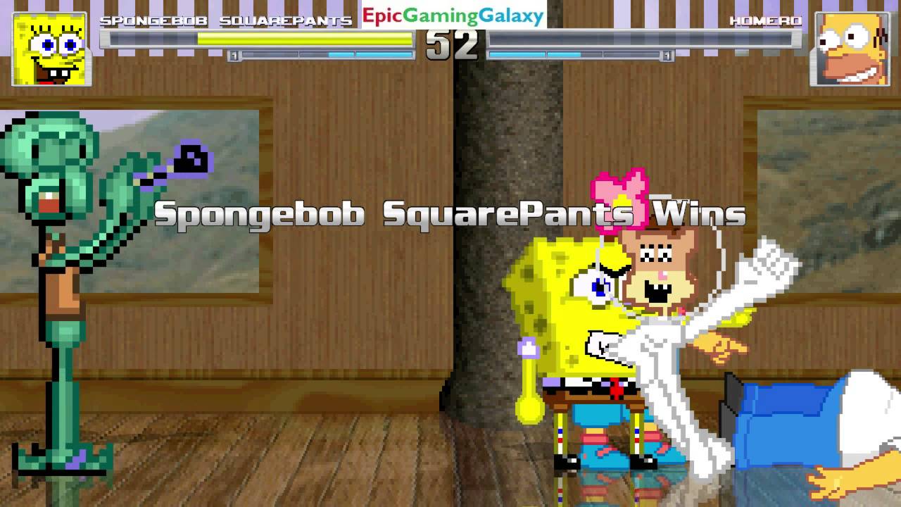 MUGEN Watch Mode Matches Of SpongeBob SquarePants - YouTube