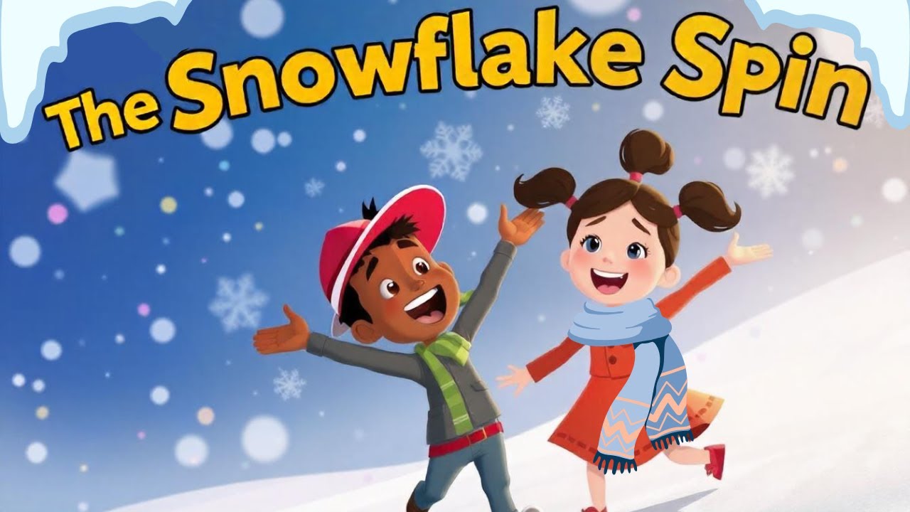Snowflake Spin Kids Winter Dance Song with Easy Moves! - YouTube