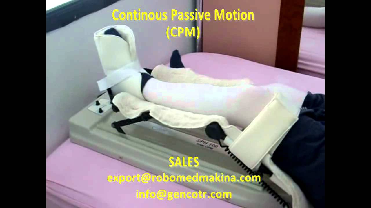 Knee CPM machine - YouTube
