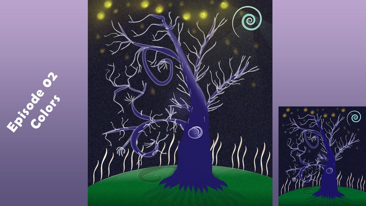 Tim Burton Tree. E02 . #graphicdesign. Colors. #adobeillustrator - YouTube