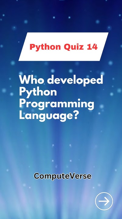 Python Quiz 14:Guido van Rossum - Python Pioneer..!! #shorts #python - YouTube