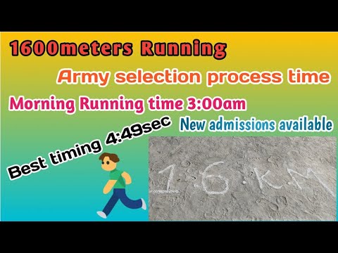1600 meters Running Practice at morning 3:00am. Best Time 4:49sec ...