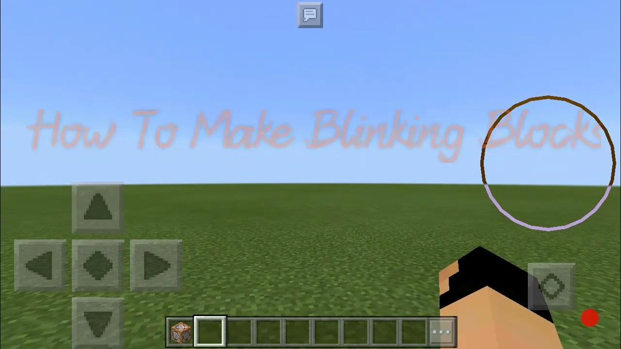 MCPE 1.1 BLINKING BLOCK COMMAND BLOCK CREATION - YouTube