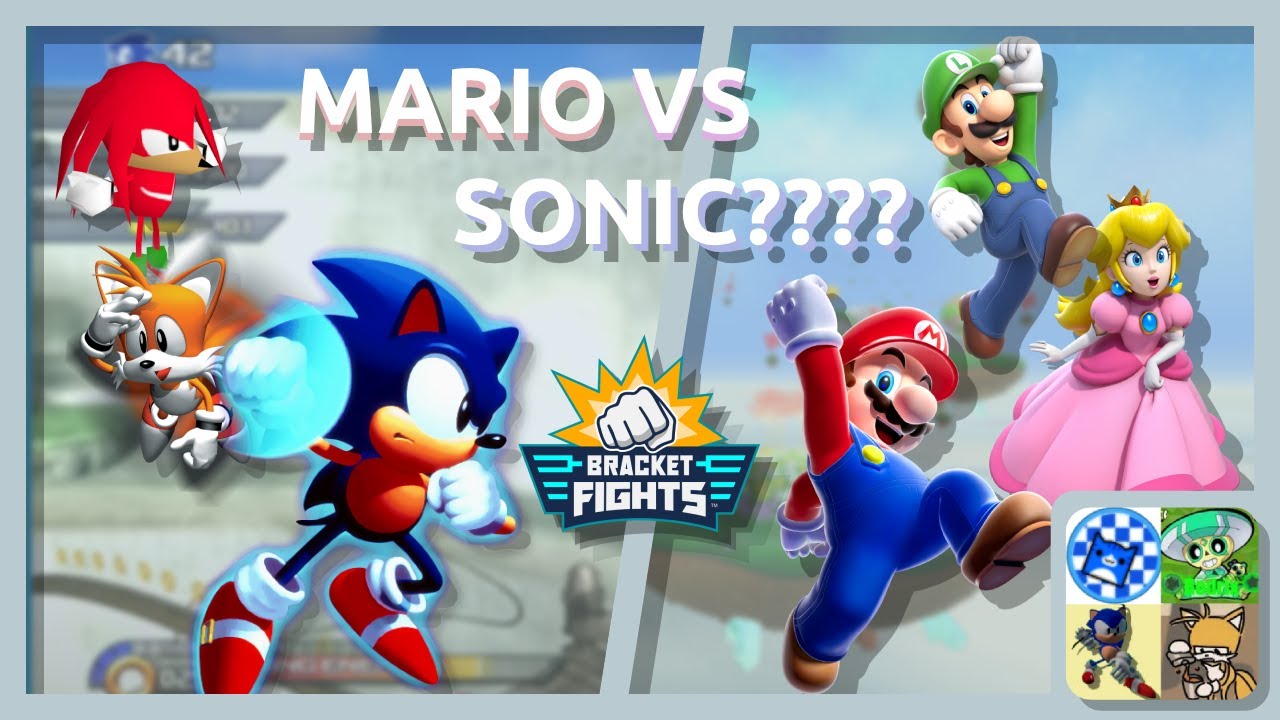 Mario Vs Sonic pero... Son BracketFights - YouTube