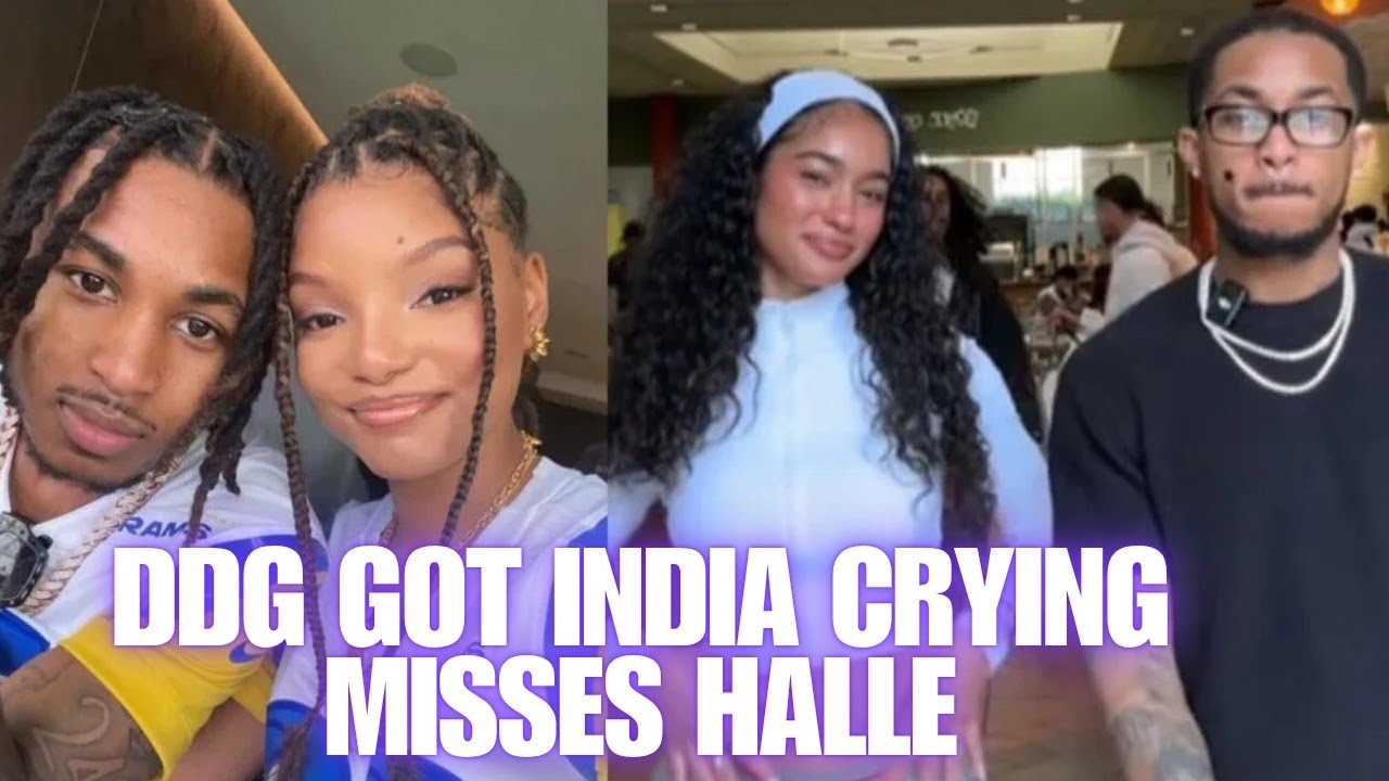 DDG Misses Halle- Got India Love Crying! - YouTube
