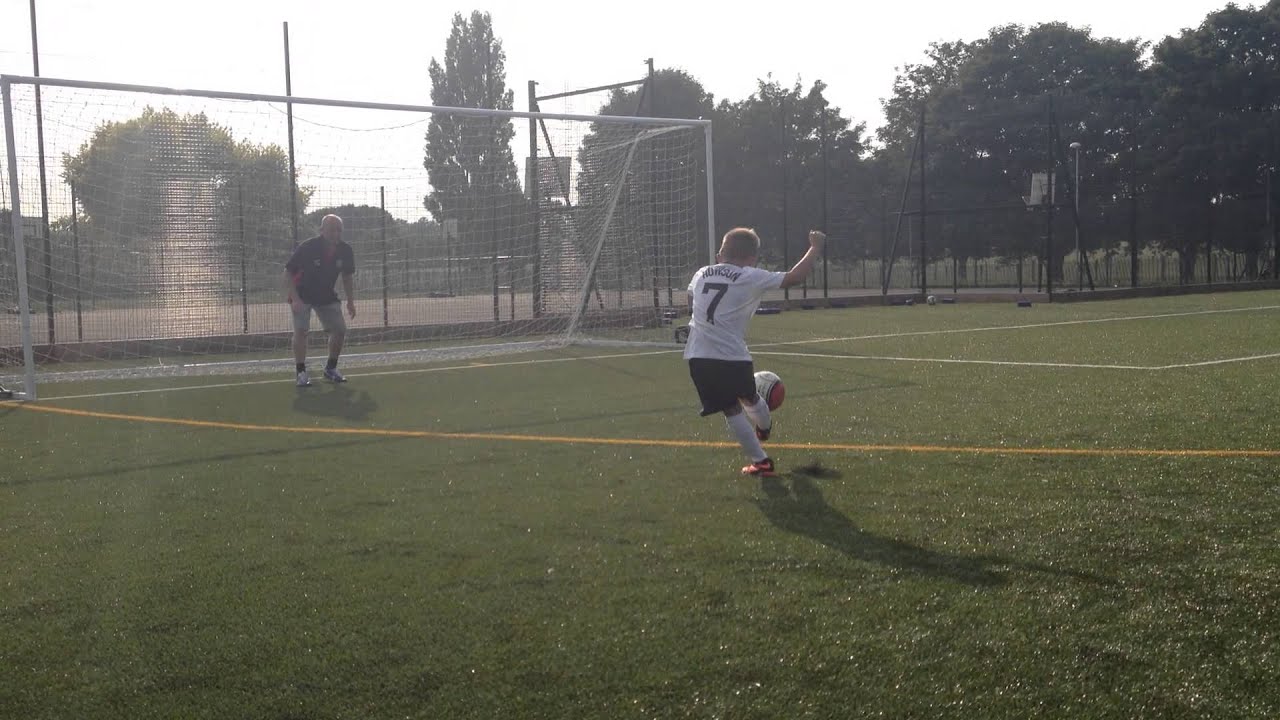 Jayden does the Macheda goal vs Villa Medlock Rangers U7s - YouTube