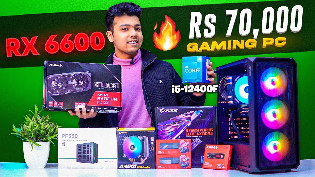 RS 70k FULL GAMING PC WITH MONITOR // WITH GRAFIC CARD - YouTube