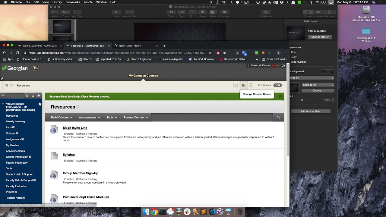 Week 01 - Intros and JS Review (also installing NodeJS) - YouTube