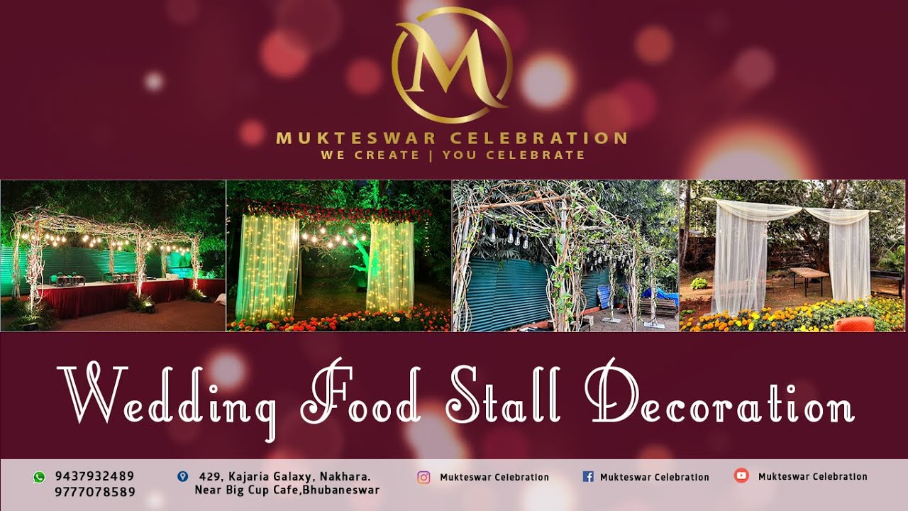 Wedding Food Stall Decoration \\ Wedding Food Stall Decoration Idea ...