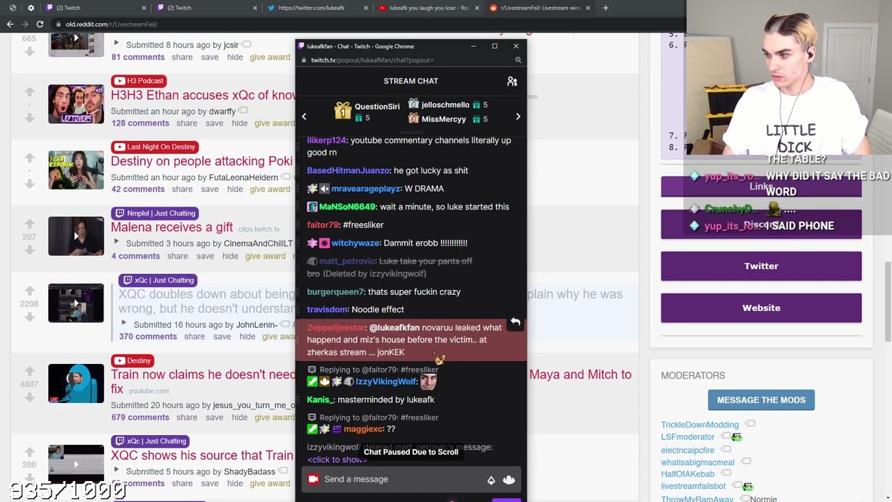 Lukeafk on Novaruu leaking AdrianahLee's SA story on Zerkaa's stream ...