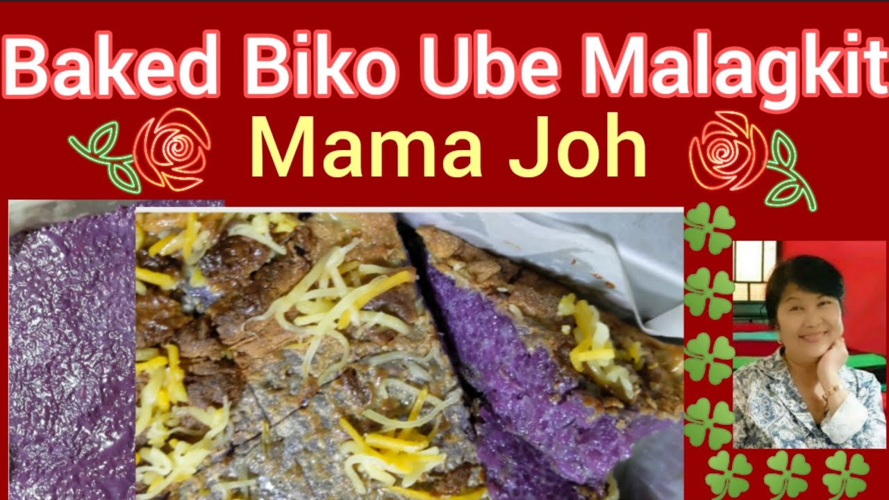 How to make Baked Biko Ube Malagkit - Mama Joh - YouTube