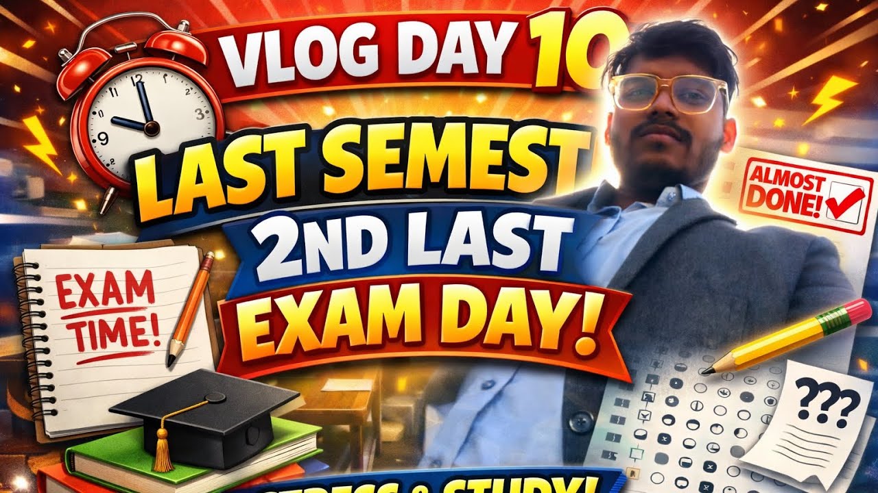Second Last Exam Day Vlog | B.Tech Final Semester! - YouTube