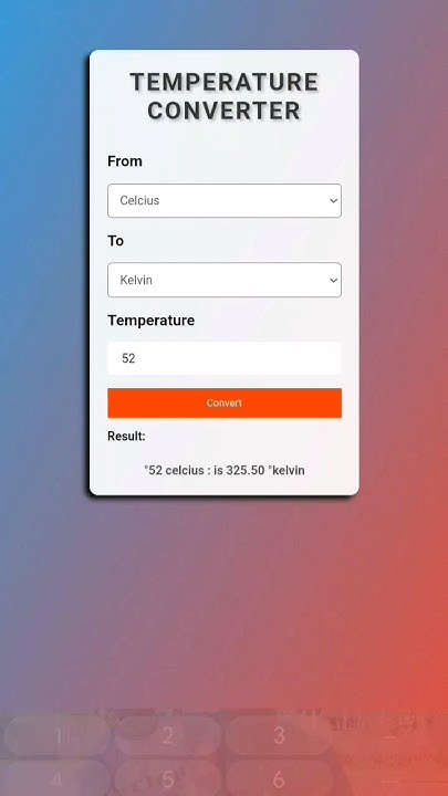 Temperature Converter Using Html And Css Logiclyric Coding Youtube Html Css Js Mern Youtube