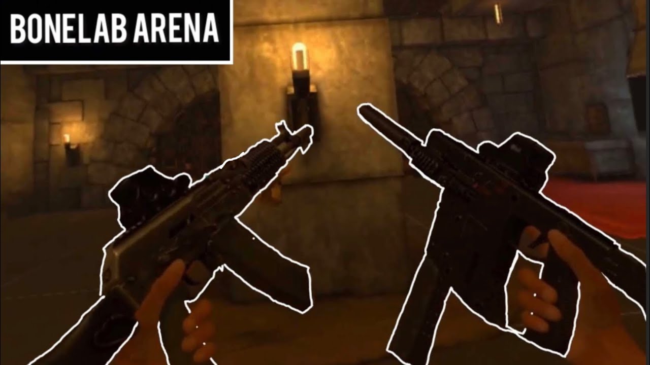 Bonelab Arena 4: Modded Ak & Kriss Vector - YouTube