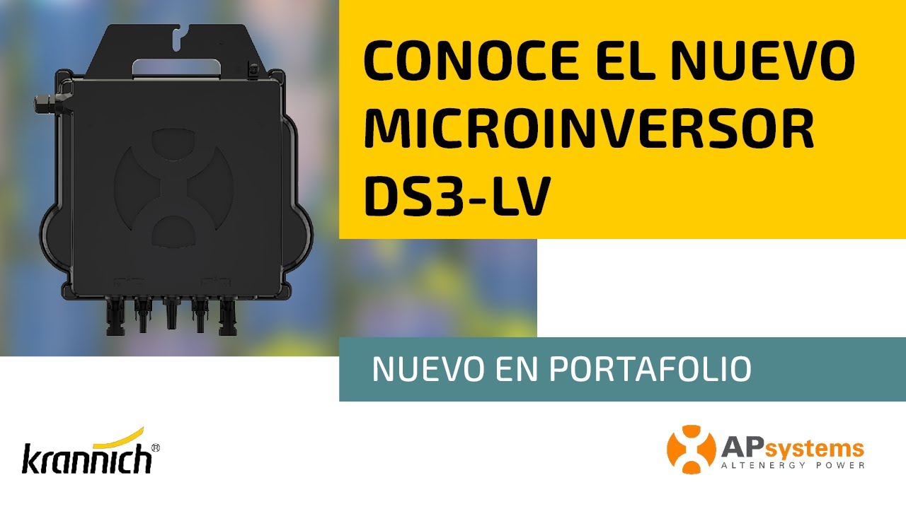 Conoce el nuevo microinversor DS3 LV de APsystems - YouTube