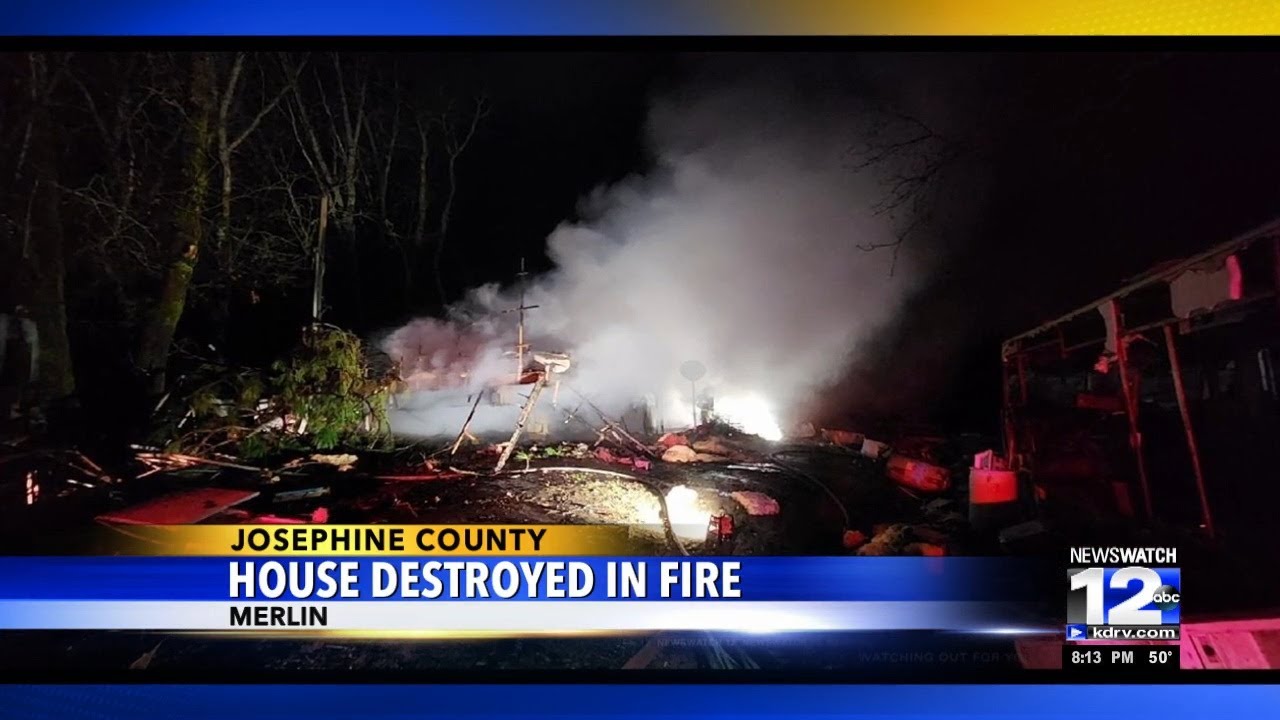 Merlin house destroyed in fire - YouTube