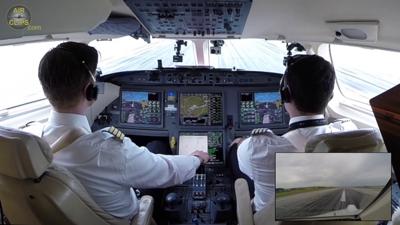 World's most modern Tri-Jet Falcon showing great takeoff performance ...