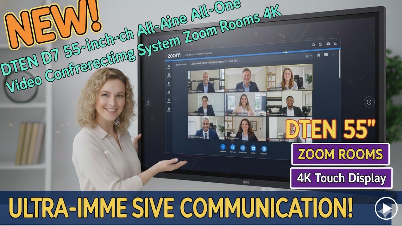 DTEN D7 55-inch All-in-One Video Conferencing System Zoom Rooms 4K ...