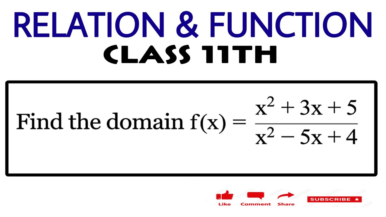 Find The Domain F x x 2 3x 5 x 2 5x 4 YouTube find-the-domain-f-x-x-2-3x-5-x-2-5x-4-youtube