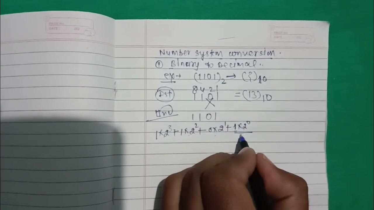 conversion of number system computer by Arvind sir - YouTube