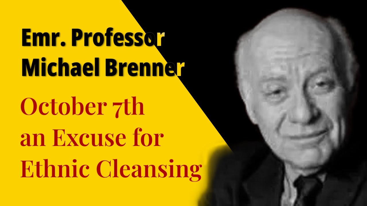 Gaza, soon a land without people with Professor Michael Brenner - YouTube
