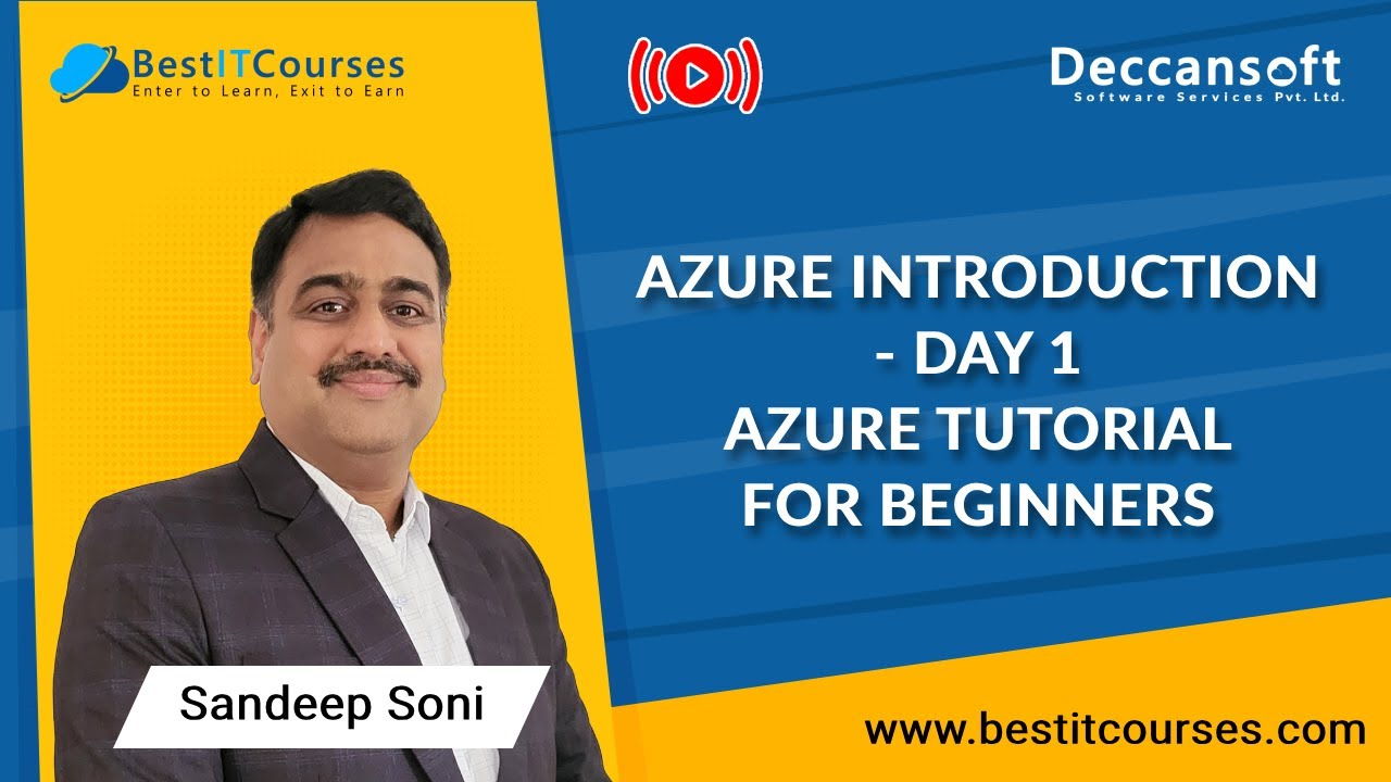 Azure Introduction - Day 1 | Azure Tutorial for Beginners | Deccansoft Azure Introduction - Day 1 | Azure Tutorial for Beginners | Deccansoft