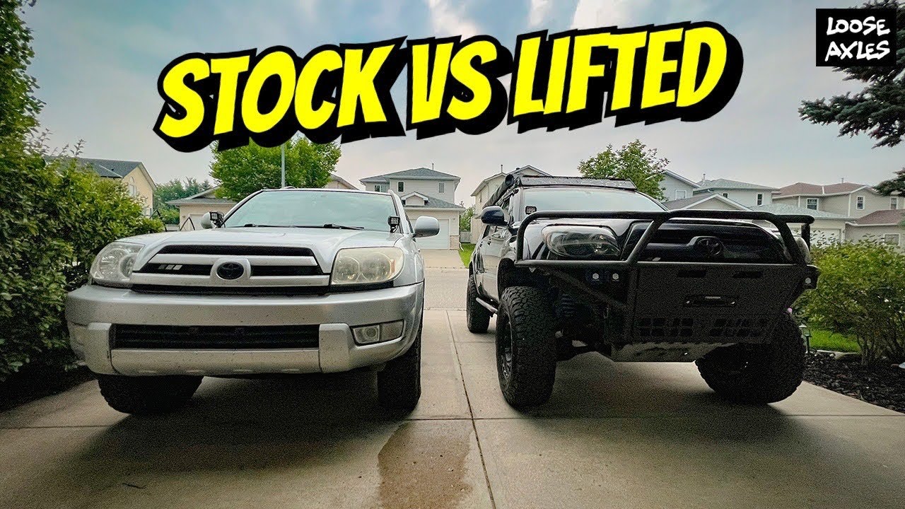 Stock Vs. Lifted 4th Gen 4Runner - A Brief Visual Comparison - YouTube