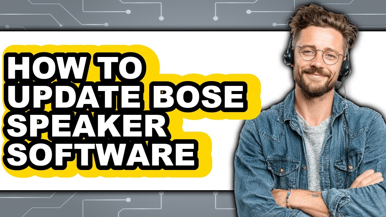 How to Update Bose Speaker Software - Step by Step - YouTube