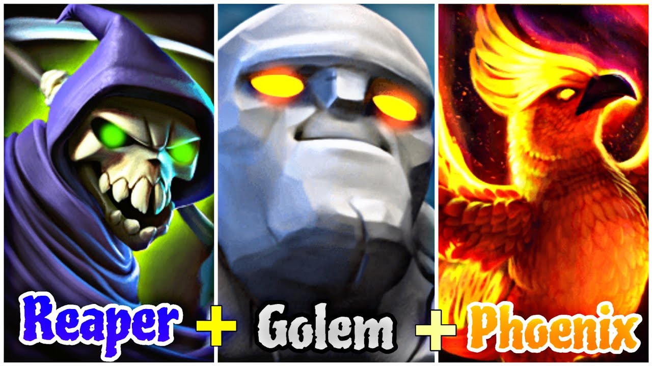 Castle Crush - 🏰 Reaper + Golem + Phoenix Best Combination 😀😍 Sofia ...