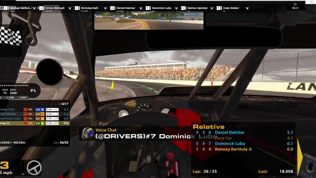 iracing gen 4 cup cars at indy - YouTube